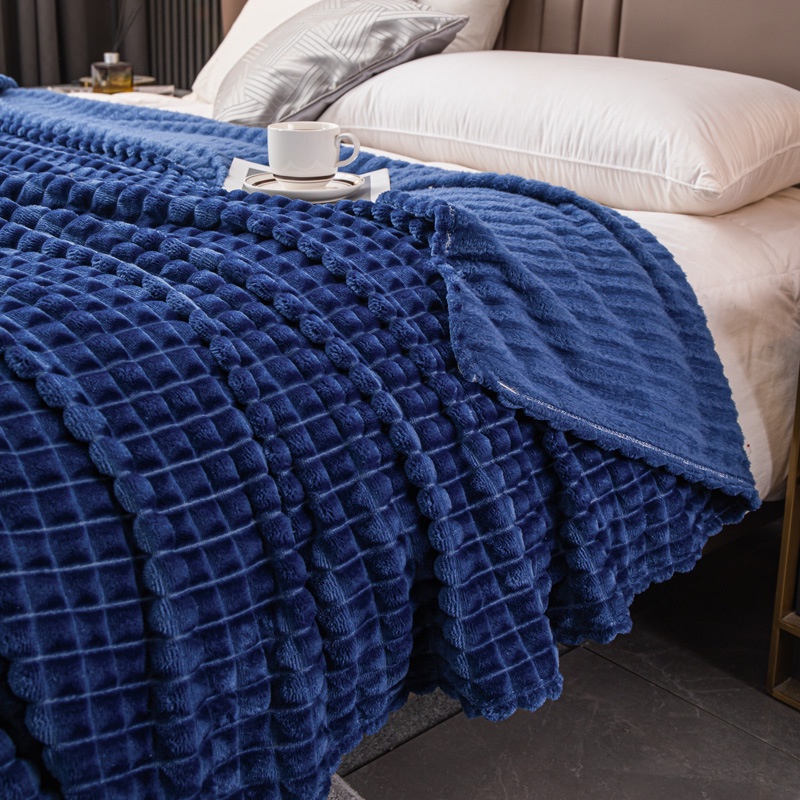Blanket สีล้วน เนื้อผ้านุ่ม 5ฟุต 150*200cm. / 7ฟุต 200*230cm. ผ้าห่ม ...