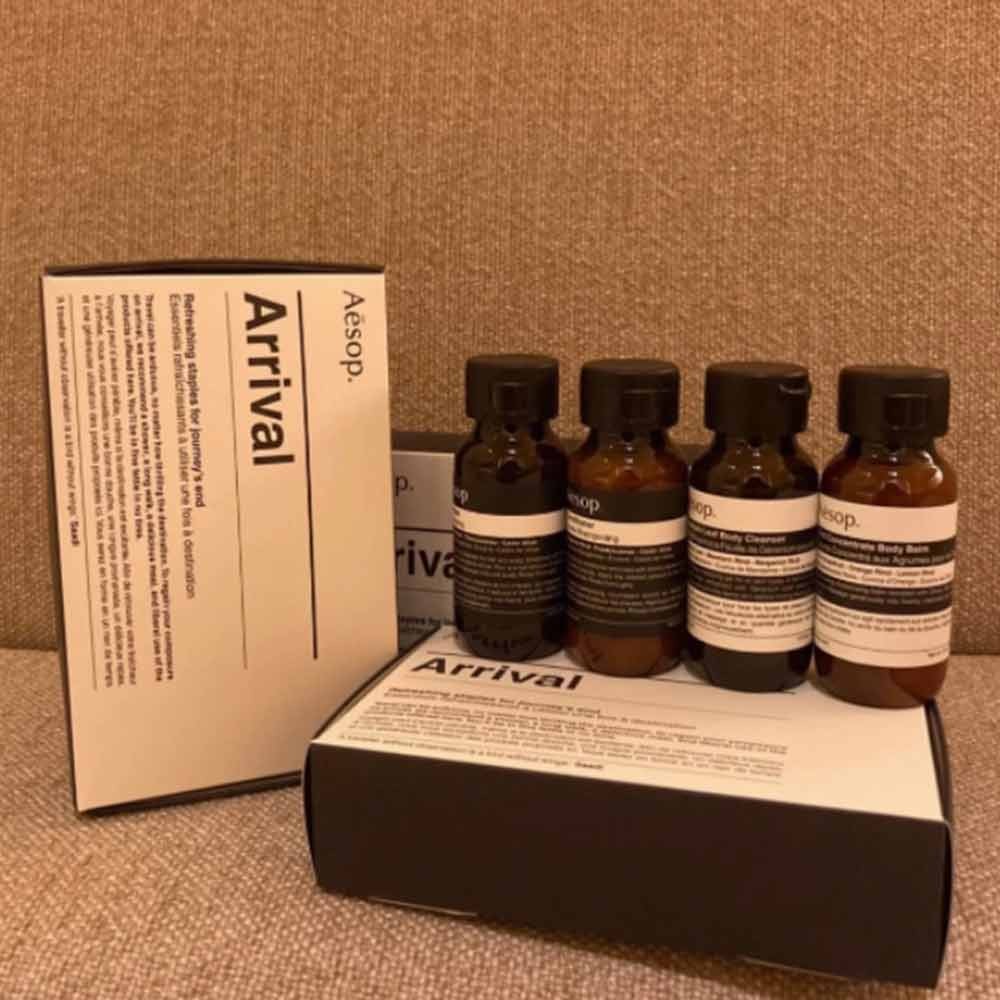 AESOP Arrival Travel Kit 4 Piece - Shampoo, Conditioner, Body Wash ...