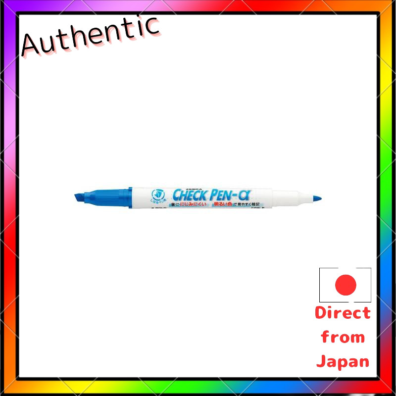 Zebra Check Pen Alpha Water-based Marker Blue ชุด 2 ชิ้น | Shopee Thailand