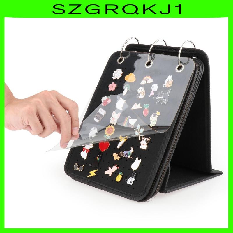 [szgrqkj1] Pin Display Binder Stand เข็มกลัด Pin Organizer พร้อม 5 หน้า ...