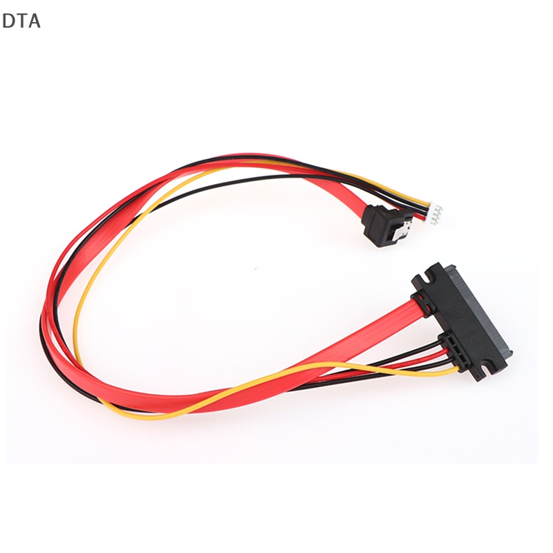 สายเคเบิลฮาร์ดดิสก์ DTA 2-in-1 7Pin SATA DATA + 2.0 มม. 4Pin Power Combo 7+15 Pin 22P SATA ...