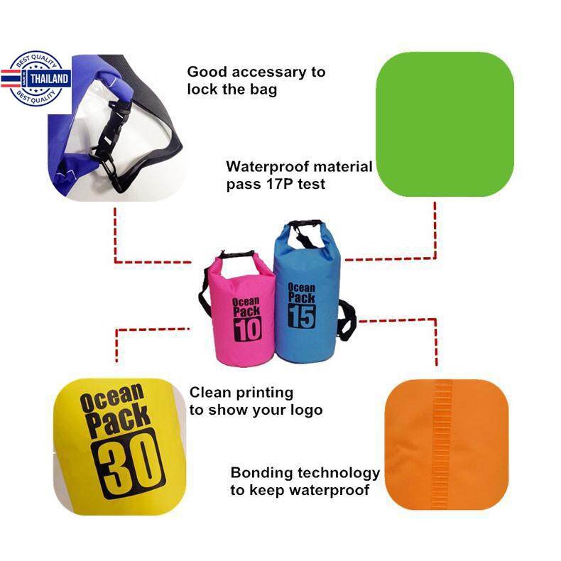 Ocean Pack 5L 6colors กระเป๋ากันน้ำขนาด5ลิตร มี6สีให้เลือก Ocean Pack ...