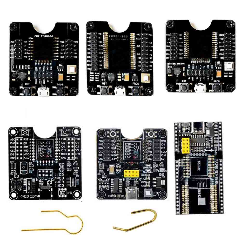 Esp8266 ESP32-WROVER บอร์ดทดลองดาวน์โหลดซ็อกเก็ตโปรแกรมเมอร์ สําหรับ ESP-01 ESP01S ESP12 ESP32 ...