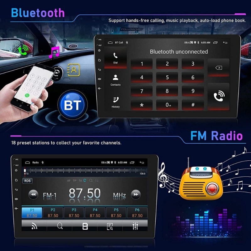 [พัดลมระบายความร้อน] Evean 360 เครื่องเล่น Android ในรถยนต์ 9/10 นิ้ว ...