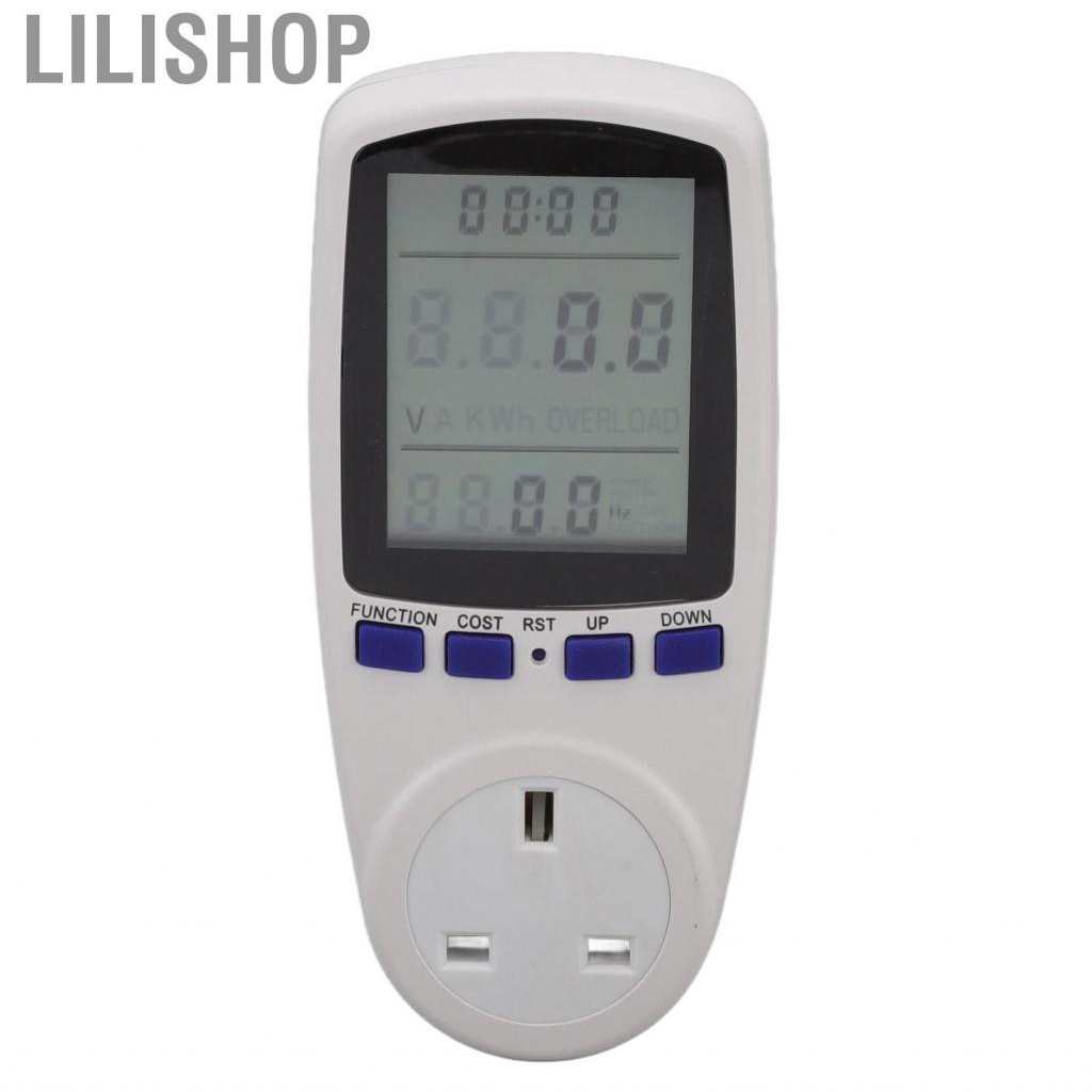 Lilishop Power Meter Socket Light LCD Display Electricity Analyzer ...