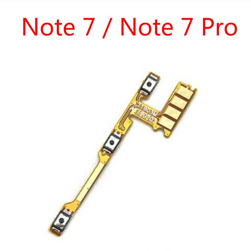 Xiaomi Redmi Note 5 7 8 9 10 Pro 5G เปิดปุ่มปิด Volume Up Down Switch Ribbon Flex Cable อะไหล่ ...
