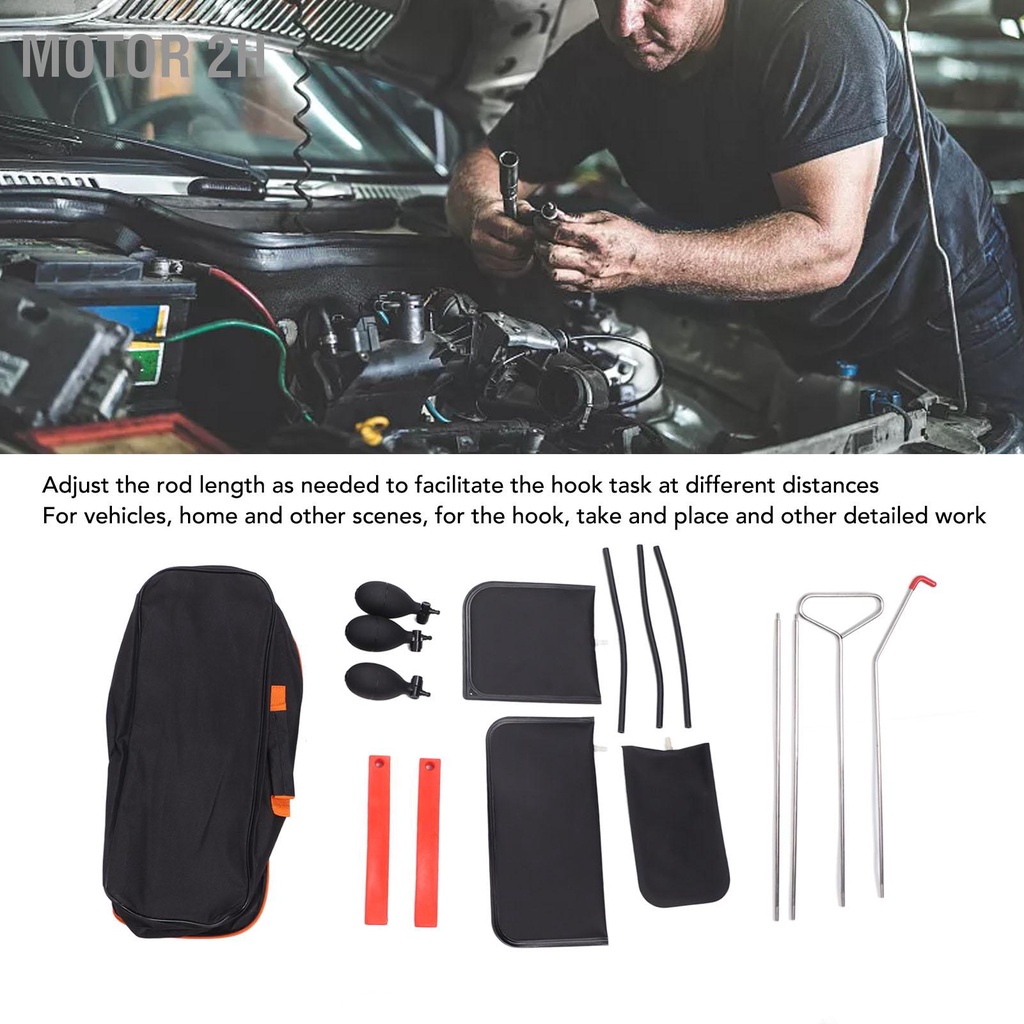 Motor 2H Auto Repair Rods ชุด สแตนเลสสตีลแบบพับเก็บได้ท่อ Inflatable ...