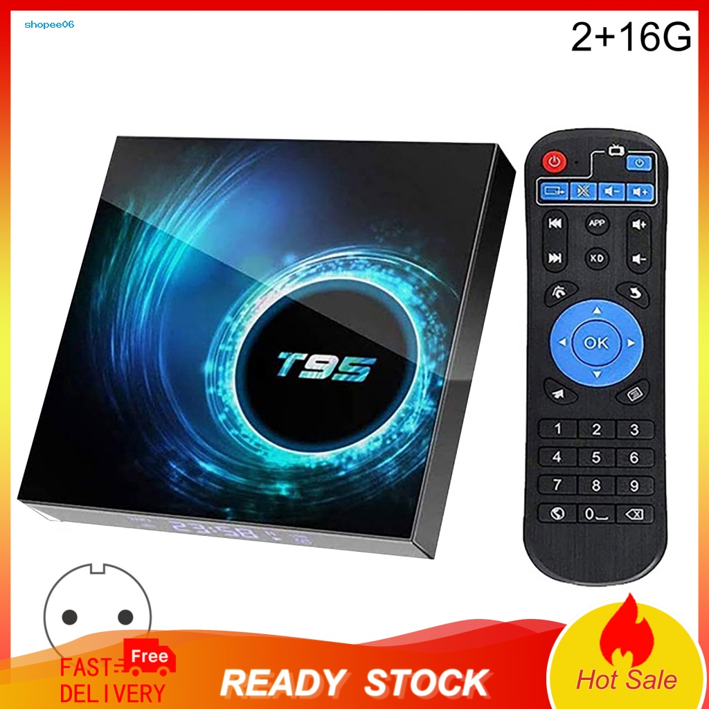 Setn T95 4K เครื่องเล่นมีเดีย 32G บลูทูธ 50 WiFi Smart TV | Shopee Thailand