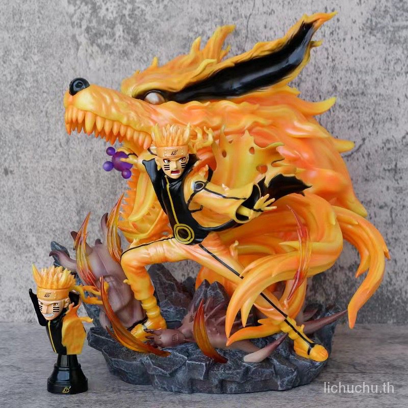 โมเดลฟิกเกอร์ อนิเมะนารูโตะ GK Ninja War Uzumaki Naruto Nine Lama Fairy Mode เรืองแสง RDCM ...