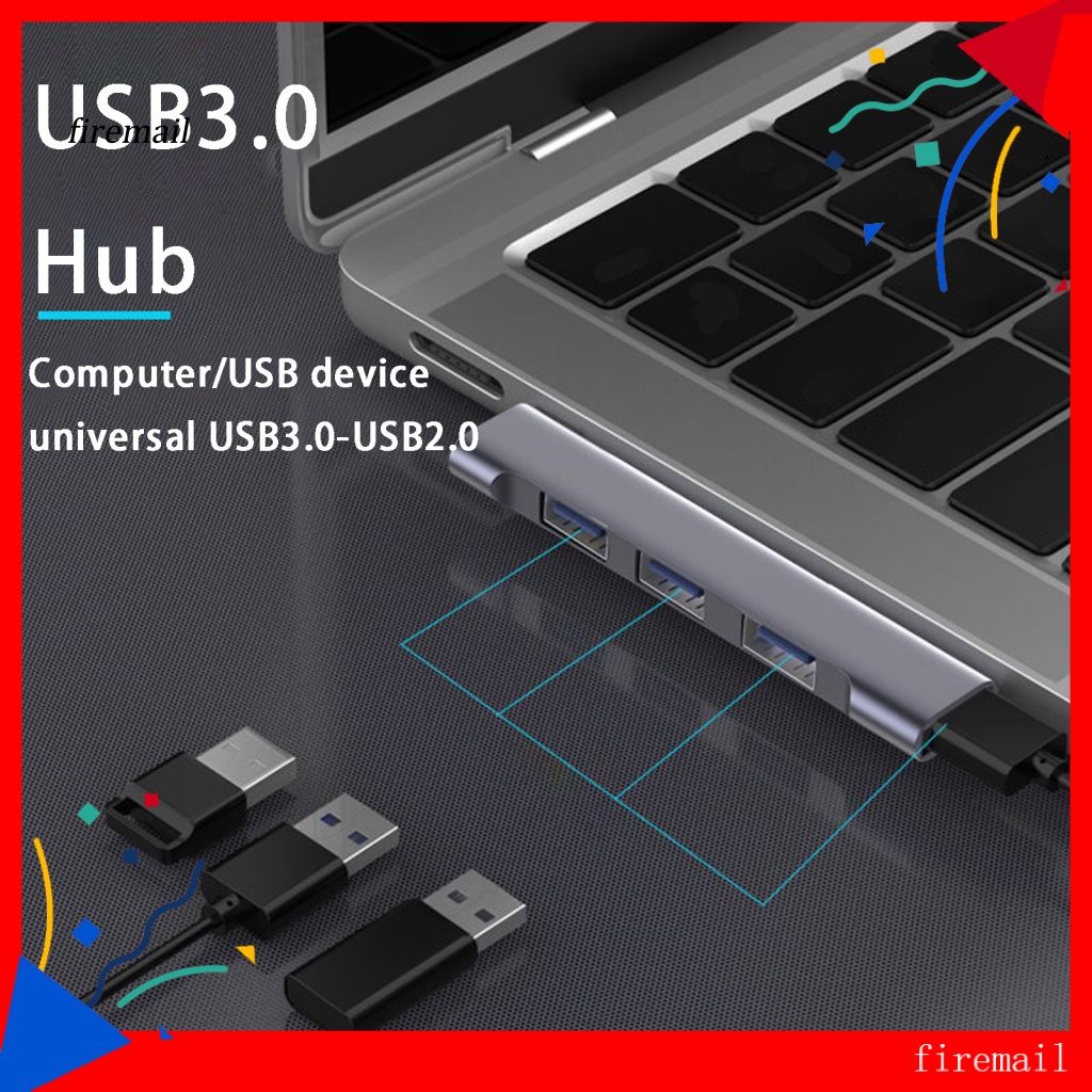 [FM] ฮับ USB 20 USB30 50Gbps ขนาดเล็ก กระจายความร้อนเร็ว อุปกรณ์เสริม สําหรับคอมพิวเตอร์ ...
