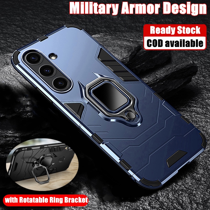 พร้อมตัวยึดแหวนหมุนได้สําหรับ Samsung Galaxy A55 5G 6.6 นิ้ว SM-A556V A556U A556B A556E A5560 ...