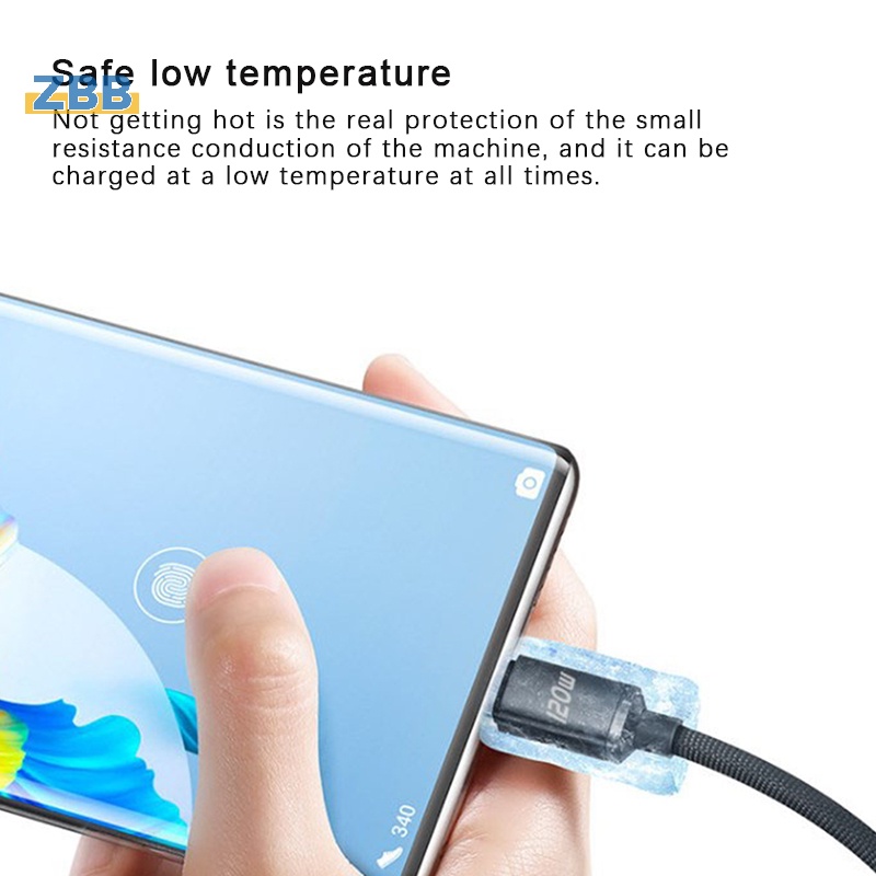 Zbb> ใหม่ สายชาร์จ USB Type C 6A 120W ชาร์จเร็ว | Shopee Thailand