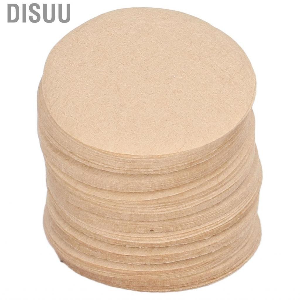 Disuu Round Filter Paper 100 Pieces Natural Vented For Coffee Maker ...