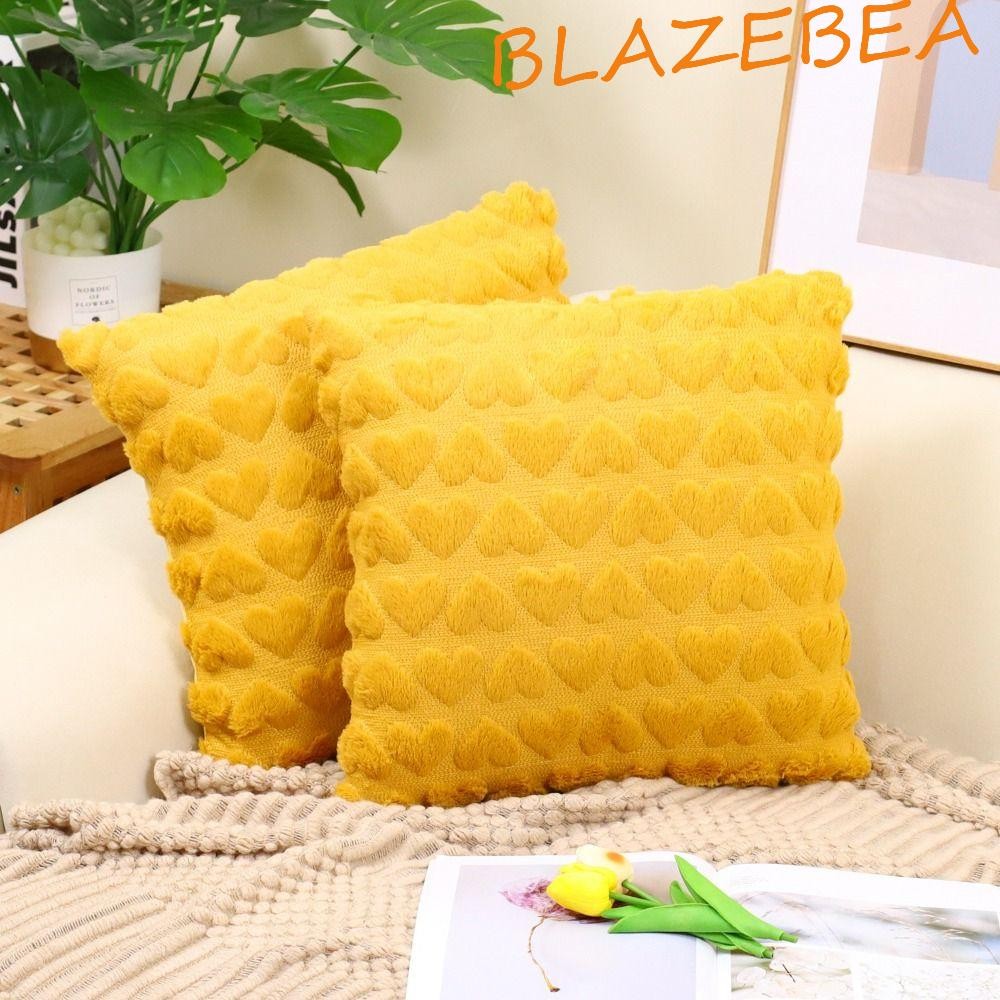 Blazebea ปลอกหมอนอิง, ปลอกหมอน Plush Love Square, ปลอกหมอนสีทึบนุ่มสบายเรียบง่ายวันวาเลนไทน์ ...