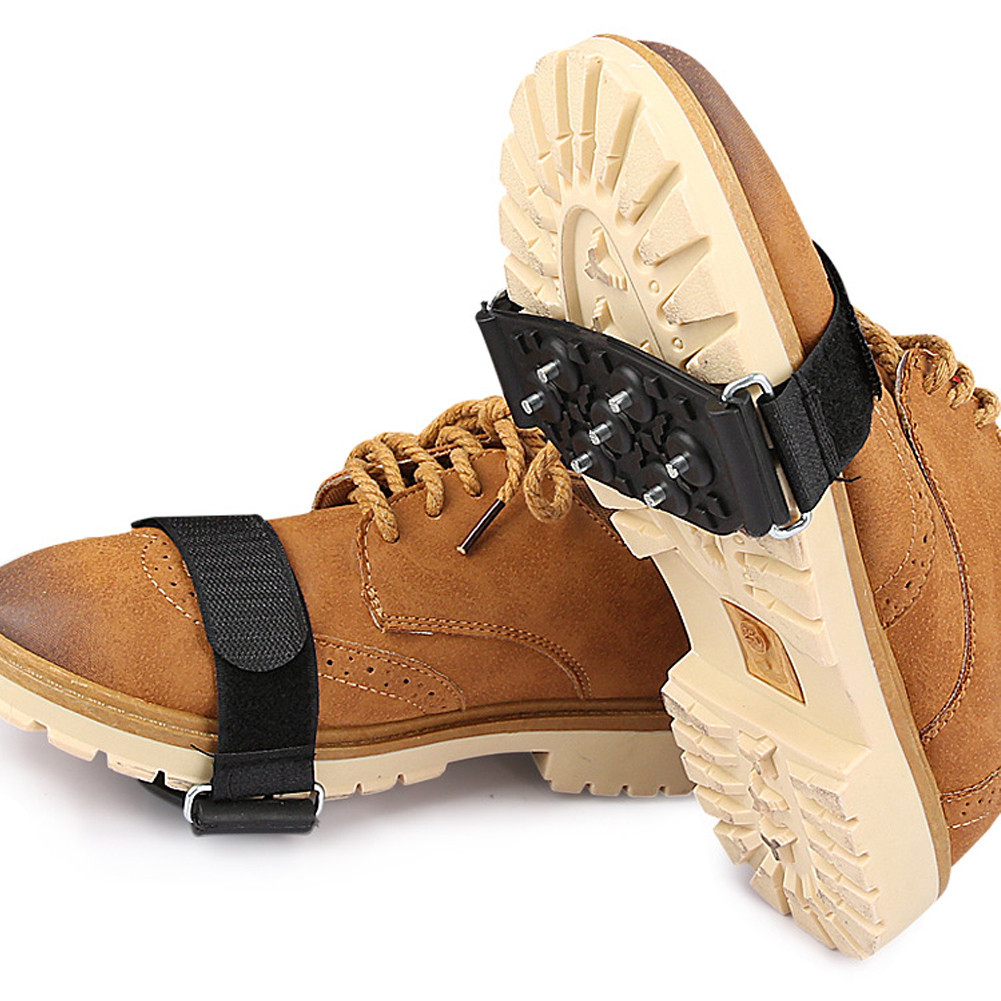 7 ฟัน Snow Ice Claws ปรับ Ice Crampons ลื่นเดินรองเท้า Ice Spikes ...