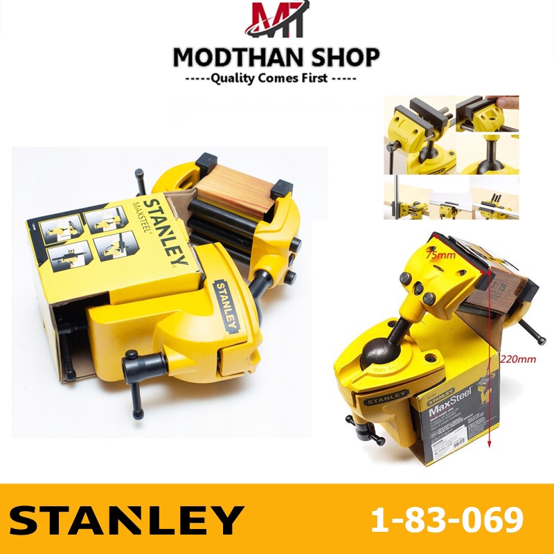 STANLEY 3" Multi-angle machinist vise Micro Ball 360องศา Multi-angle ...