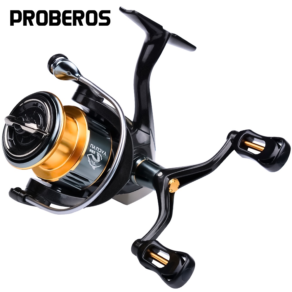 Proberos รอกตกปลาคาร์บอนไฟเบอร์ 5+1BB 5.7:1 ความเร็วสูง 5-6 กก. มือจับ ...