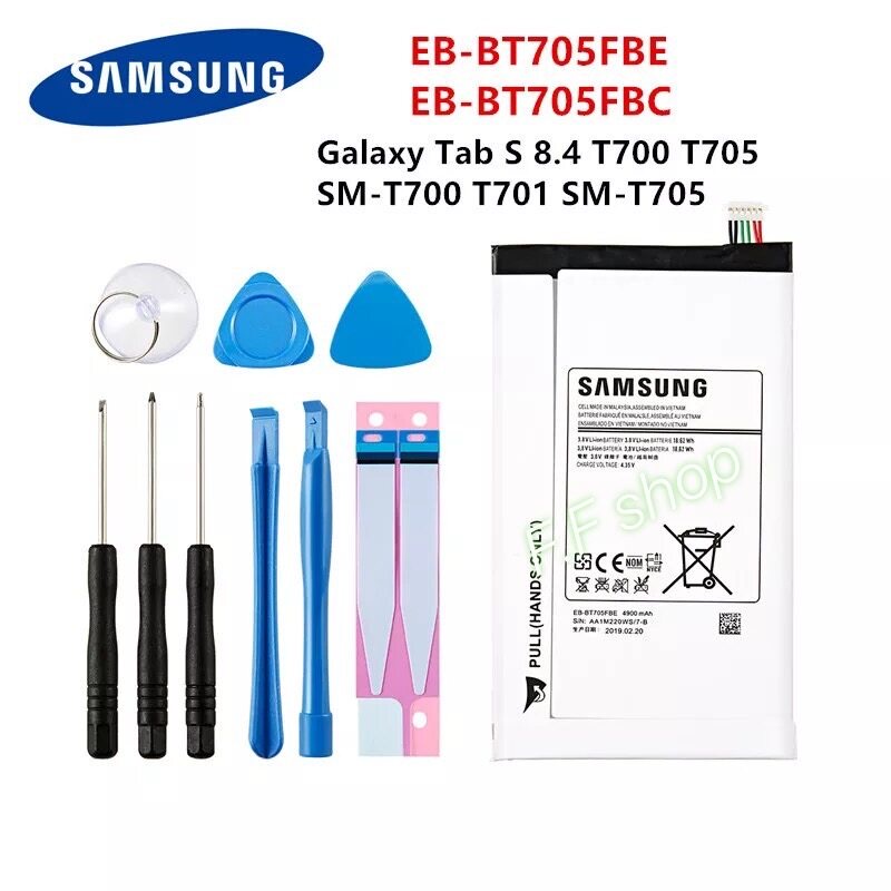 แบตเตอรี่ แท้ Samsung Galaxy Tab S 8.4 T700 T701 T705 SM-T700 EB ...