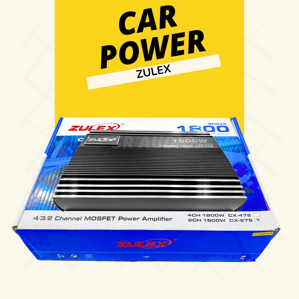 เพาเวอร์แอมป์รถยนต์ZULEX (CX-275) | Shopee Thailand