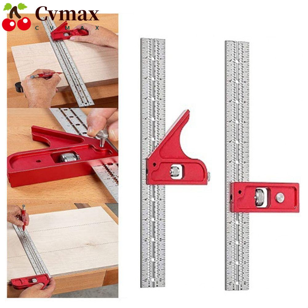 Cvmax ไม้บรรทัดวัดมุม รูปตัว T ปรับได้ อเนกประสงค์ สําหรับงานไม้ DIY | Shopee Thailand