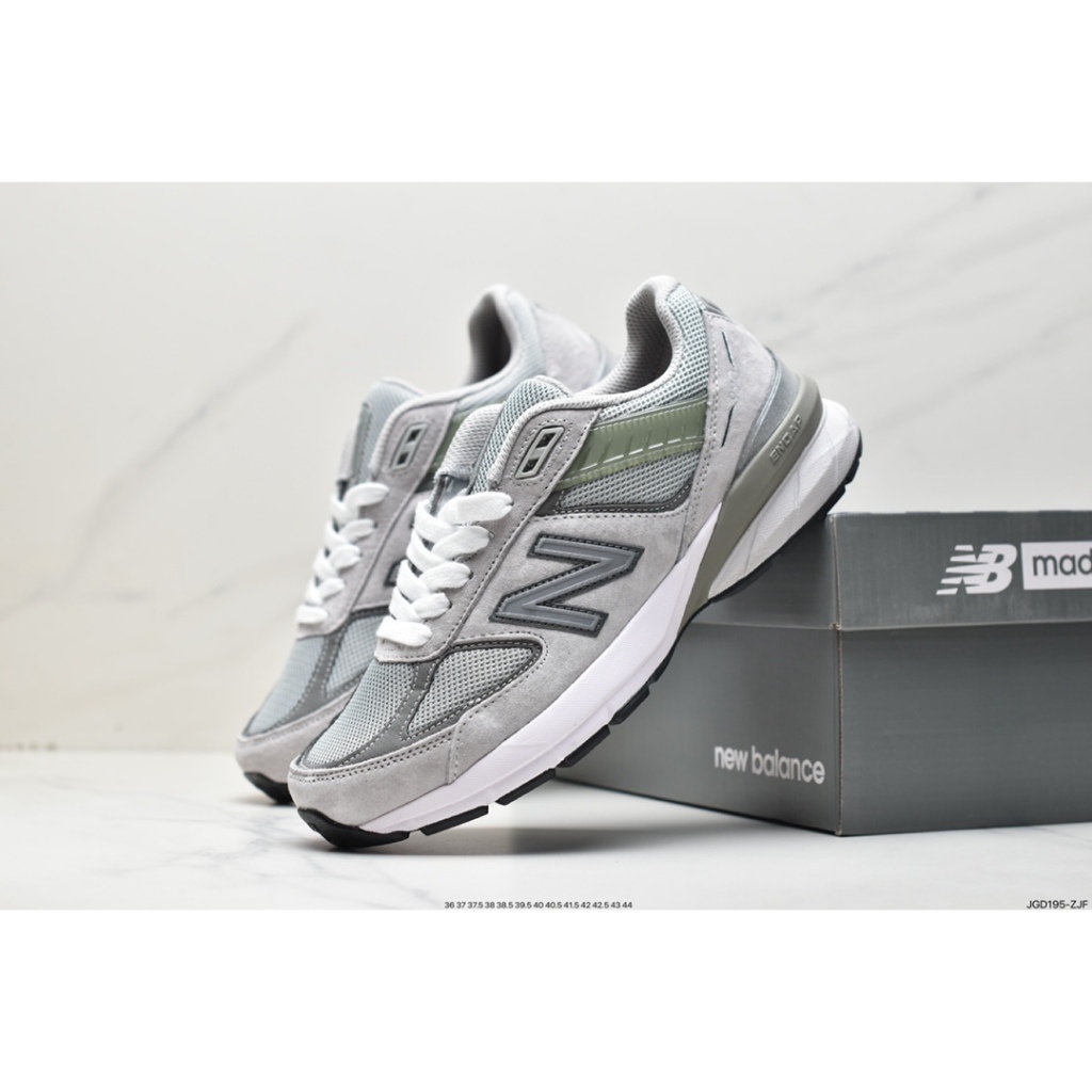 True New Balance NB990 V5 ป้องกันการลื่นไถลดูดซับแรงกระแทกวินเทจ ...