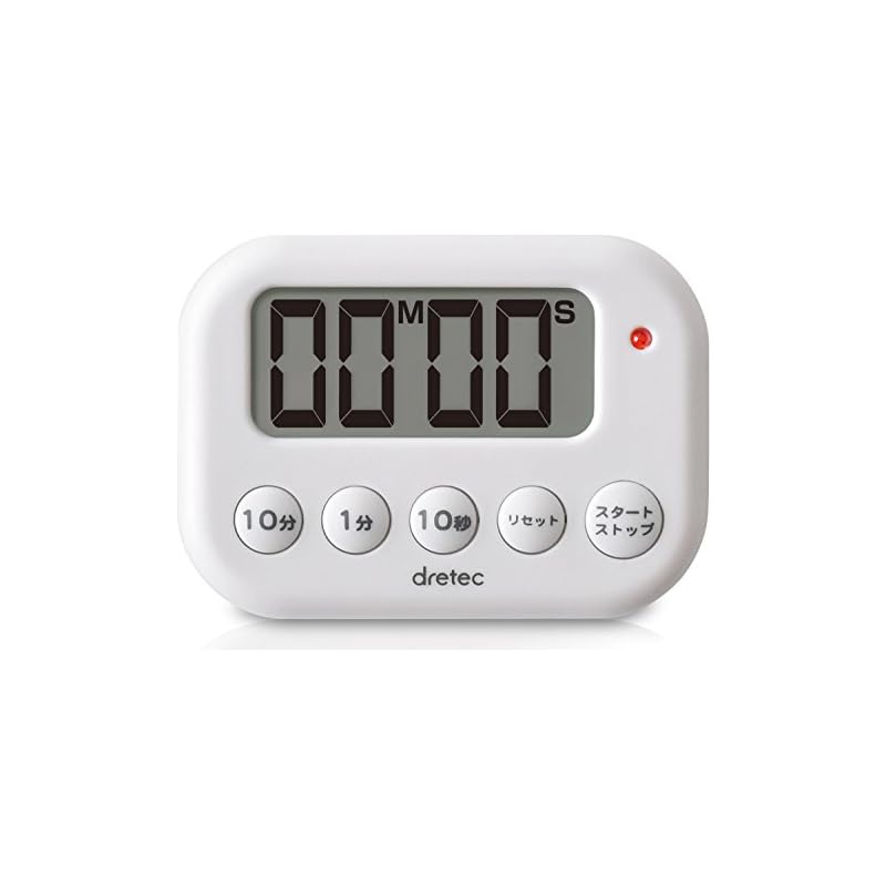Direct from Japan dretec Digital Timer with LED Compact White | Shopee ...