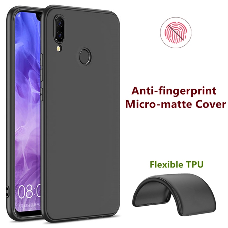 สําหรับ Huawei Y7 2019 DUB-LX1 ยืดหยุ่น TPU Minimalism ซิลิโคน Fine ...