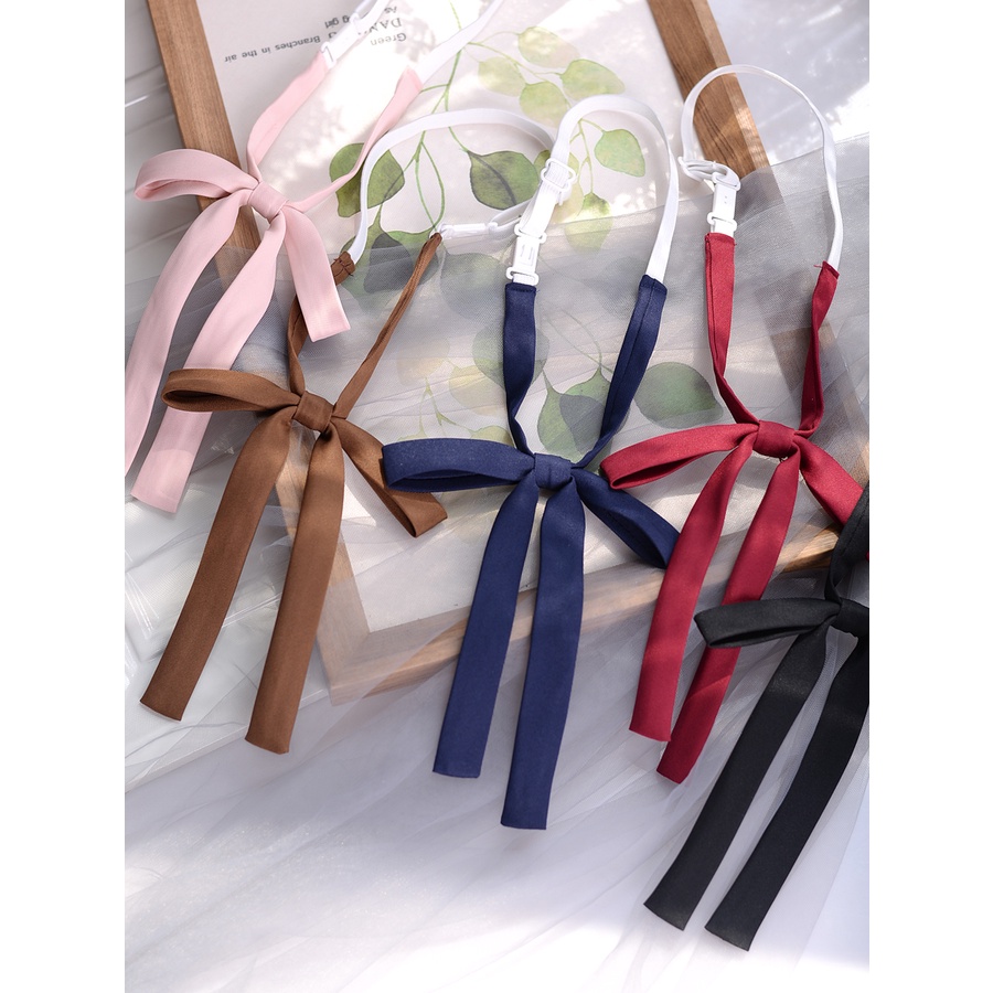 [Lin Yuejun] jk เสื้อยูนิฟอร์ม ผูกโบว์ ด้ามจับยาว ขนาดเล็ก เข้ากับทุก ...