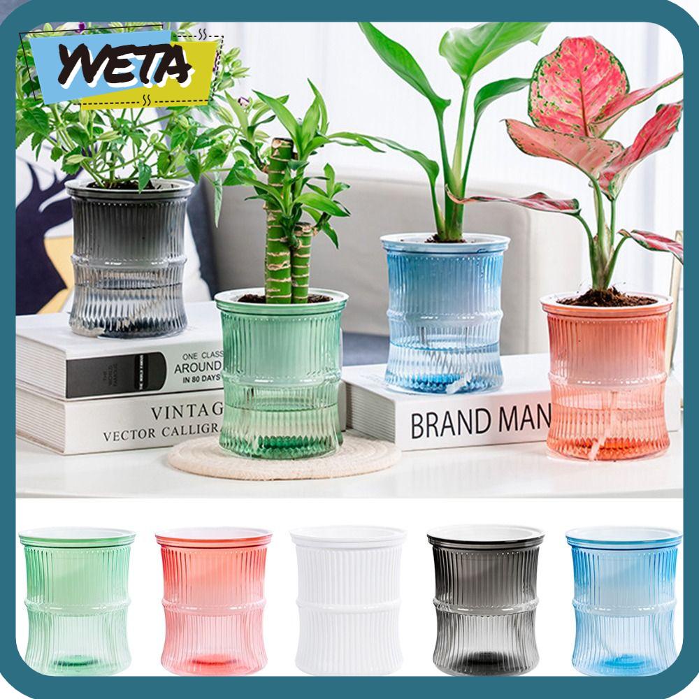 Yveta กระถางต้นไม้ พลาสติก เรียบง่าย สร้างสรรค์ สีสันสดใส อุปกรณ์ทําสวน | Shopee Thailand