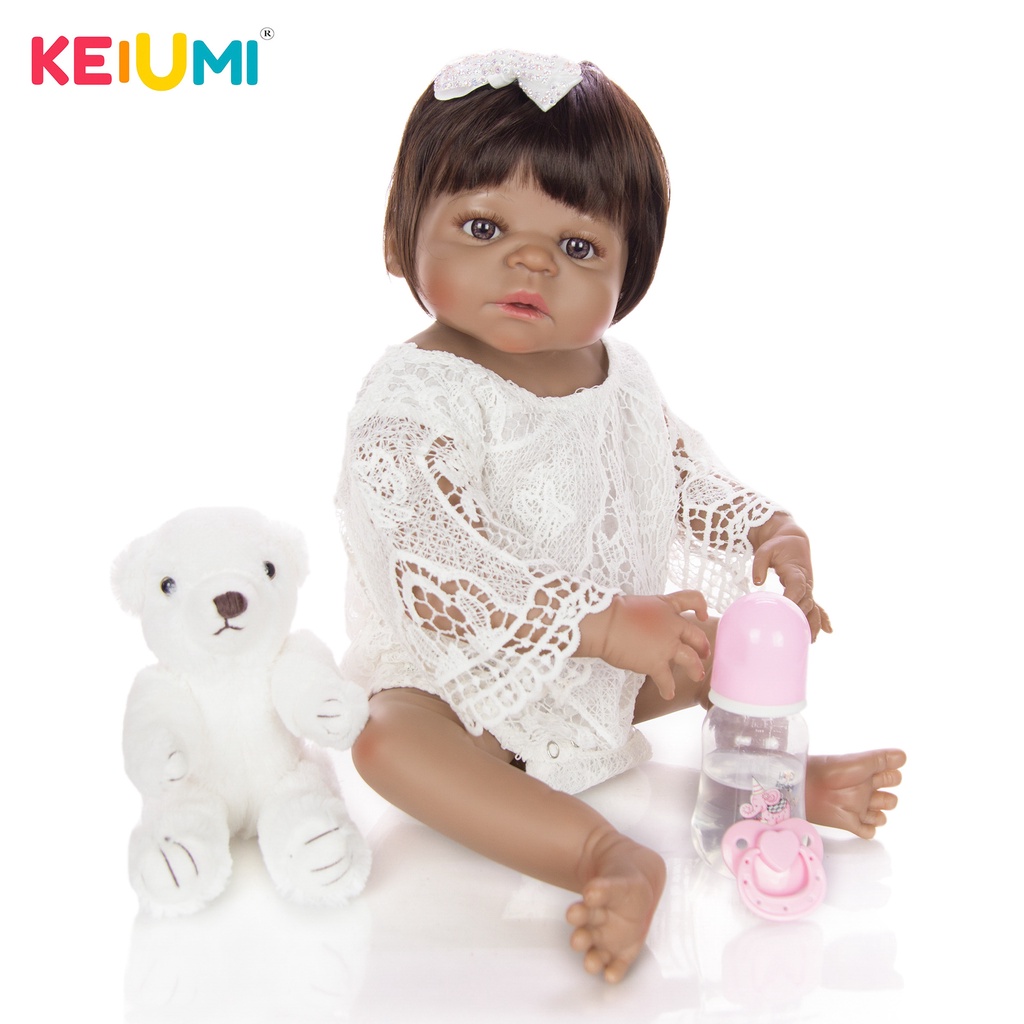 Keiumi ตุ๊กตาเด็กทารกจําลอง ผิวสีดํา 23 นิ้ว | Shopee Thailand