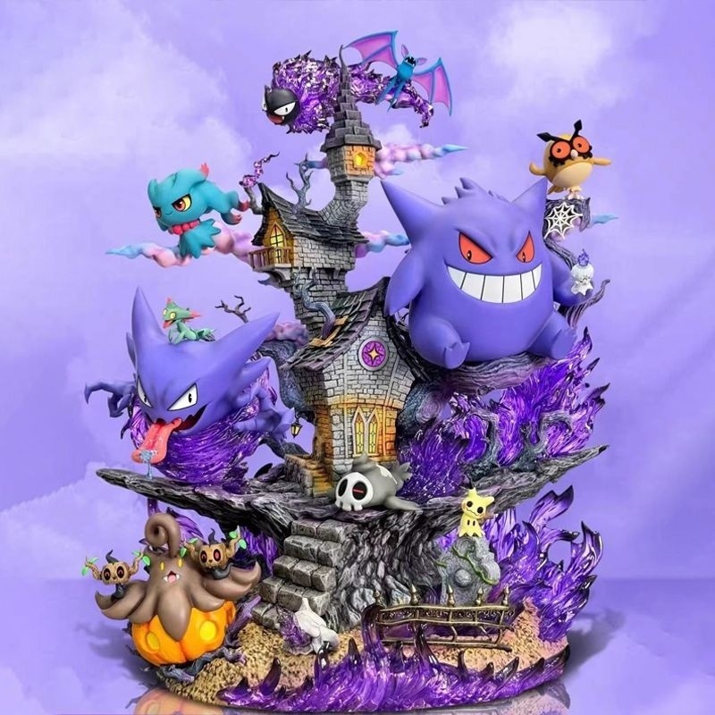 EGG Ghost Type Ghost Gengar Pokémon Evolutions Set Anime Peripheral ...