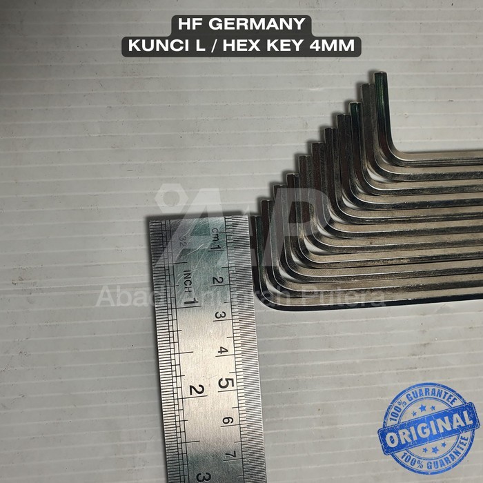 Key L 4 mm HF Germany / Hex Key / Hex Key / Hexagonal Key (ราคาต่อชิ้น ...