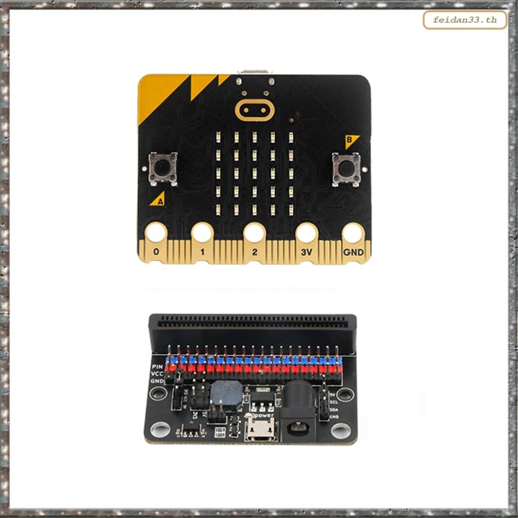 [LHY] Bbc Microbit V2.0 เมนบอร์ดบทนําสู่การเขียนโปรแกรมกราฟิกใน Python โปรแกรมเรียนรู้ ...