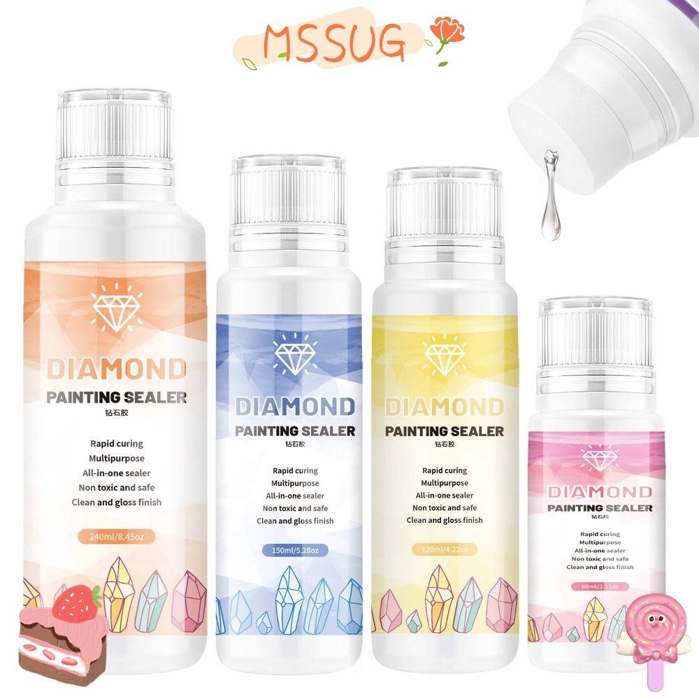 Mssug เครื่องซีลภาพวาดเพชร, 120ML Anti Falling DIY Conserver, คุณภาพสูง Enhanced ความสว่าง ...