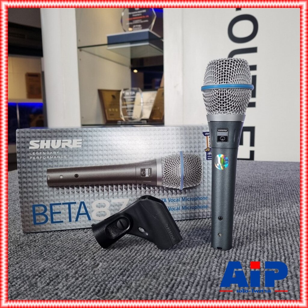 SHURE BETA-87A ไมค์ +++ Vocal Microphone ไมค์สำหรับร้องเพลง ไมโครโฟนพูด ไมโครโฟนร้องโอเปร่า BETA ...