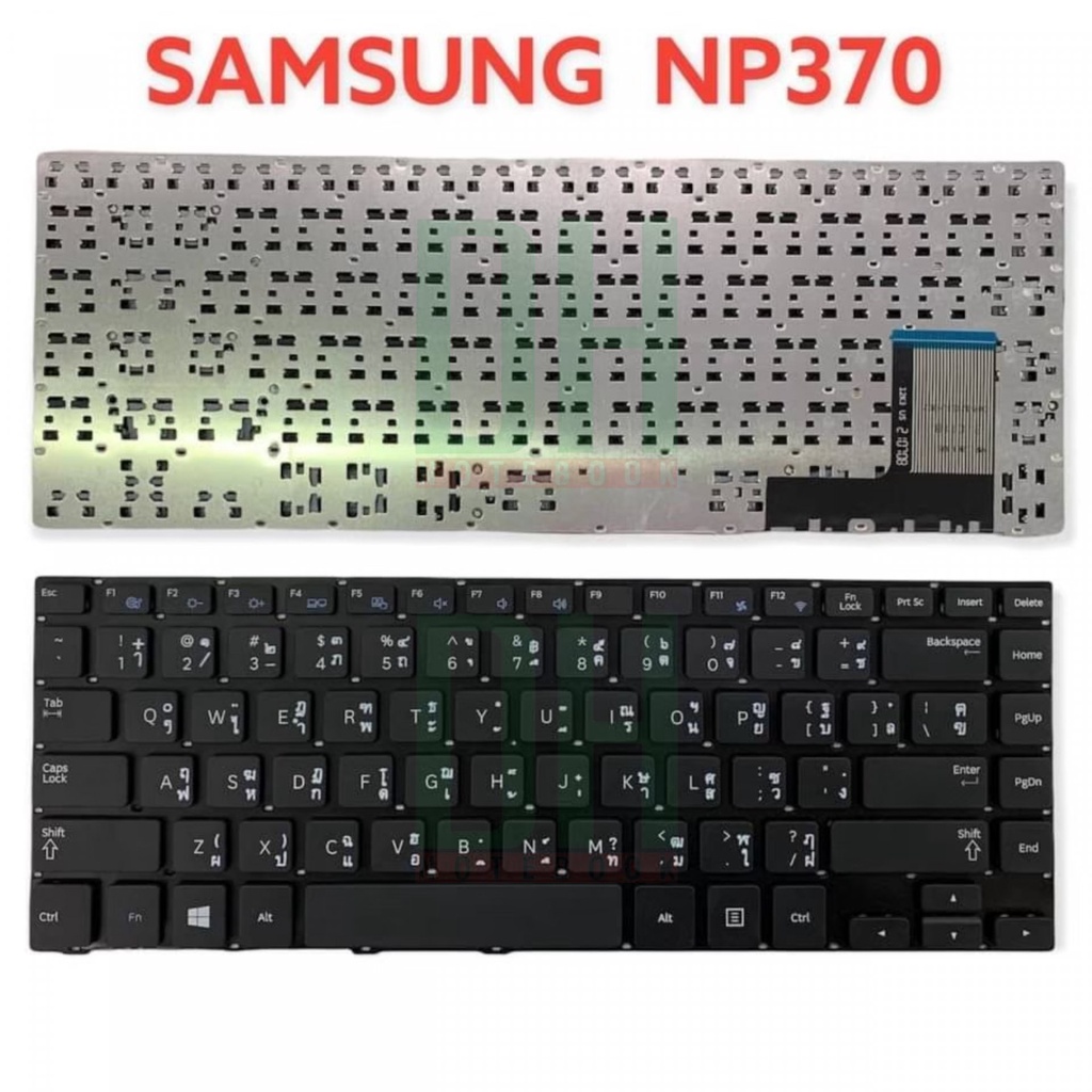 แป้นพิมพ์ คีย์บอร์ดโน๊ตบุ๊ค Samsung NP370 NP450 NP470 NP370R4E NP370R4V NP450R4E NP450R4V ...