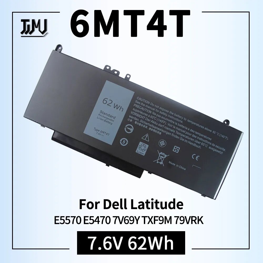 แบตเตอรี่แล็ปท็อป E5470 E5570 6MT4T Dell Latitude 14 5470 15 5570 ... แบตเตอรี่แล็ปท็อป E5470 E5570 6MT4T Dell Latitude 14 5470 15 5570 ...