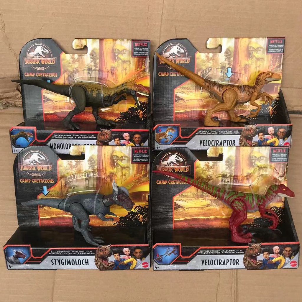 ของแท้ ของเล่นไดโนเสาร์ ข้อต่อโมโนซอรัส ขยับข้อต่อได้ Mattel Jurassic ...