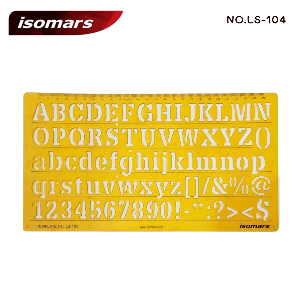 แผ่นเพลท ไอโซมาร์ ISOMARS เพลท ภาษาอังกฤษ English รุ่น LS-104 ขนาด ...