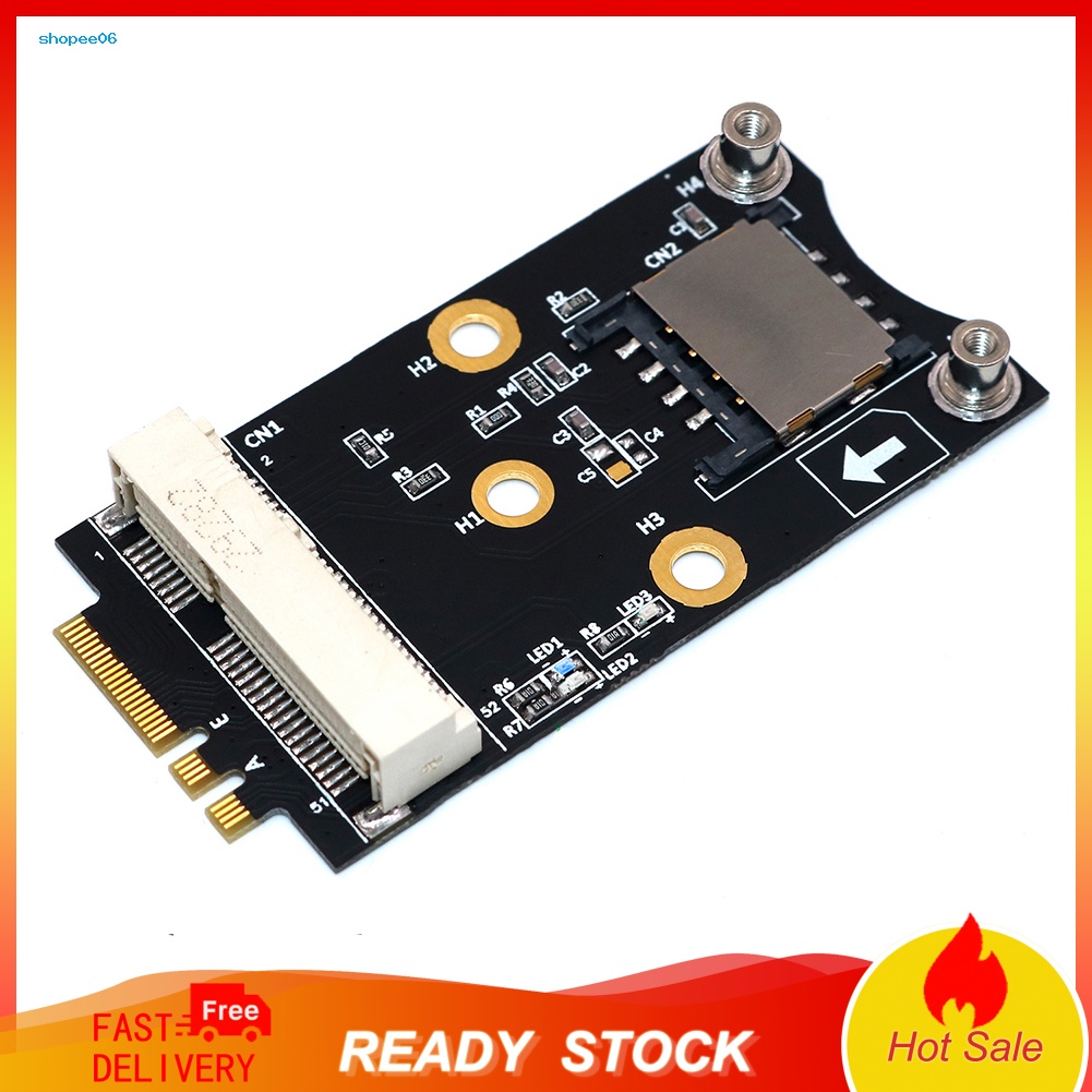 Setn อะแดปเตอร์แปลง Mini PCI-E เป็น M2 NGFF Key A/E พร้อมช่องใส่ซิมการ์ด สําหรับ 3G 4G | Shopee ...