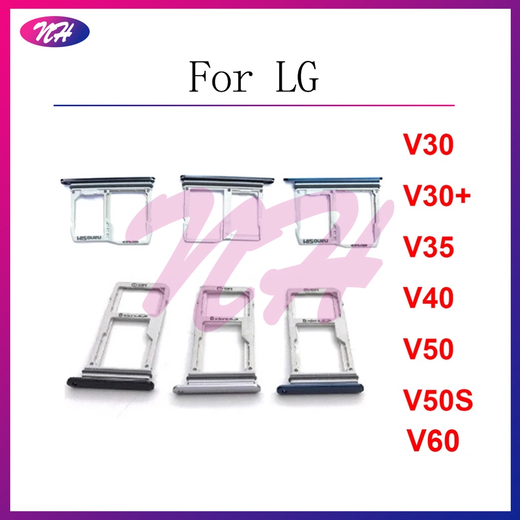 อะแดปเตอร์ถาดซิมการ์ด Micro SD แบบเปลี่ยน สําหรับ LG V30 V30Plus V30+ V35 V40 V50 V50S V60 ...