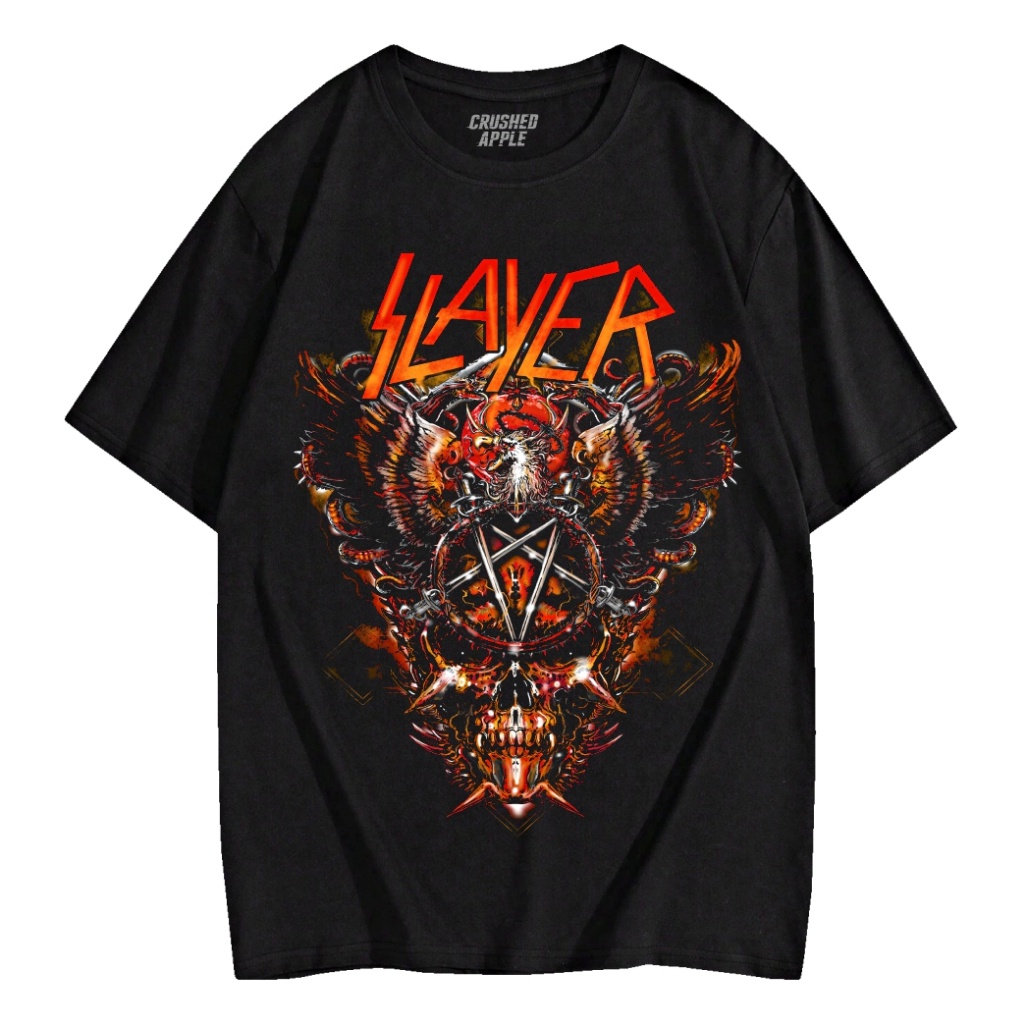 เวลา a เสื้อยืดพรีเมี่ยม พิมพ์ลาย Music Merch Kaos Band Slayer | Shopee ...