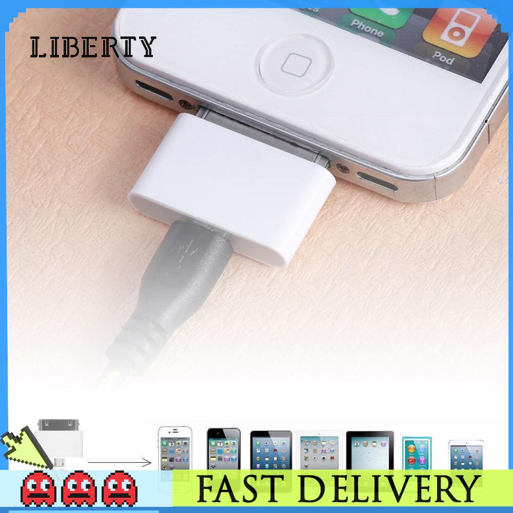 อะแดปเตอร์ชาร์จ Micro USB ตัวเมีย เป็นตัวผู้ สําหรับ iPhone4 4S 3G 3GS 30 Pin | Shopee Thailand