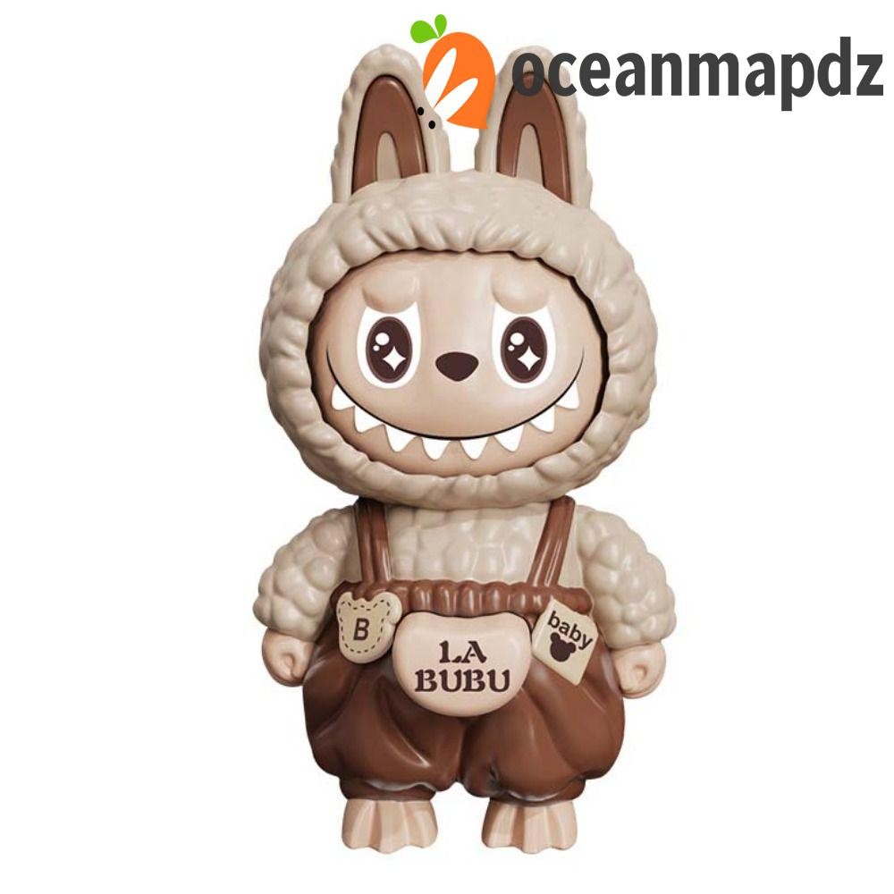 Oceanmapdz Labubu Face แต่งหน้าของเล่น, DIY หัตถกรรม Mini Labubu Face เปลี่ยนตุ๊กตา, Interactive ...
