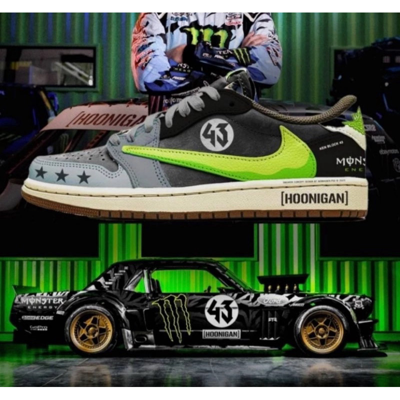 Air 1 Low travis SCOTT x KEN BLOCK 43 x hoonigan (size36-45) | Shopee ...