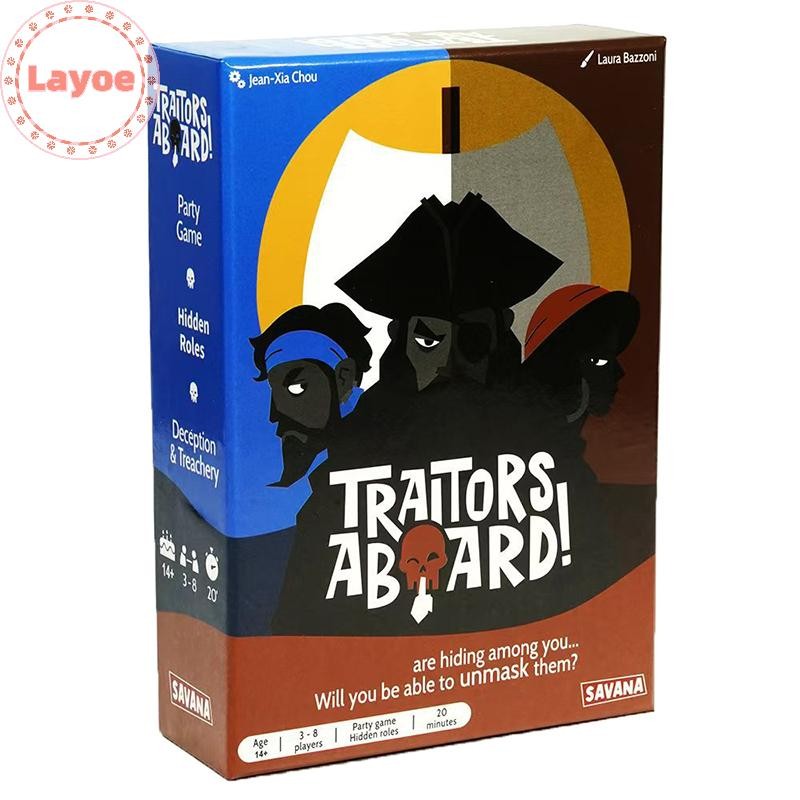 Layoe Family Card Game Traitors Aboard Award Winning Secret Identity Party Game กลยุทธ์สนุกและ ...