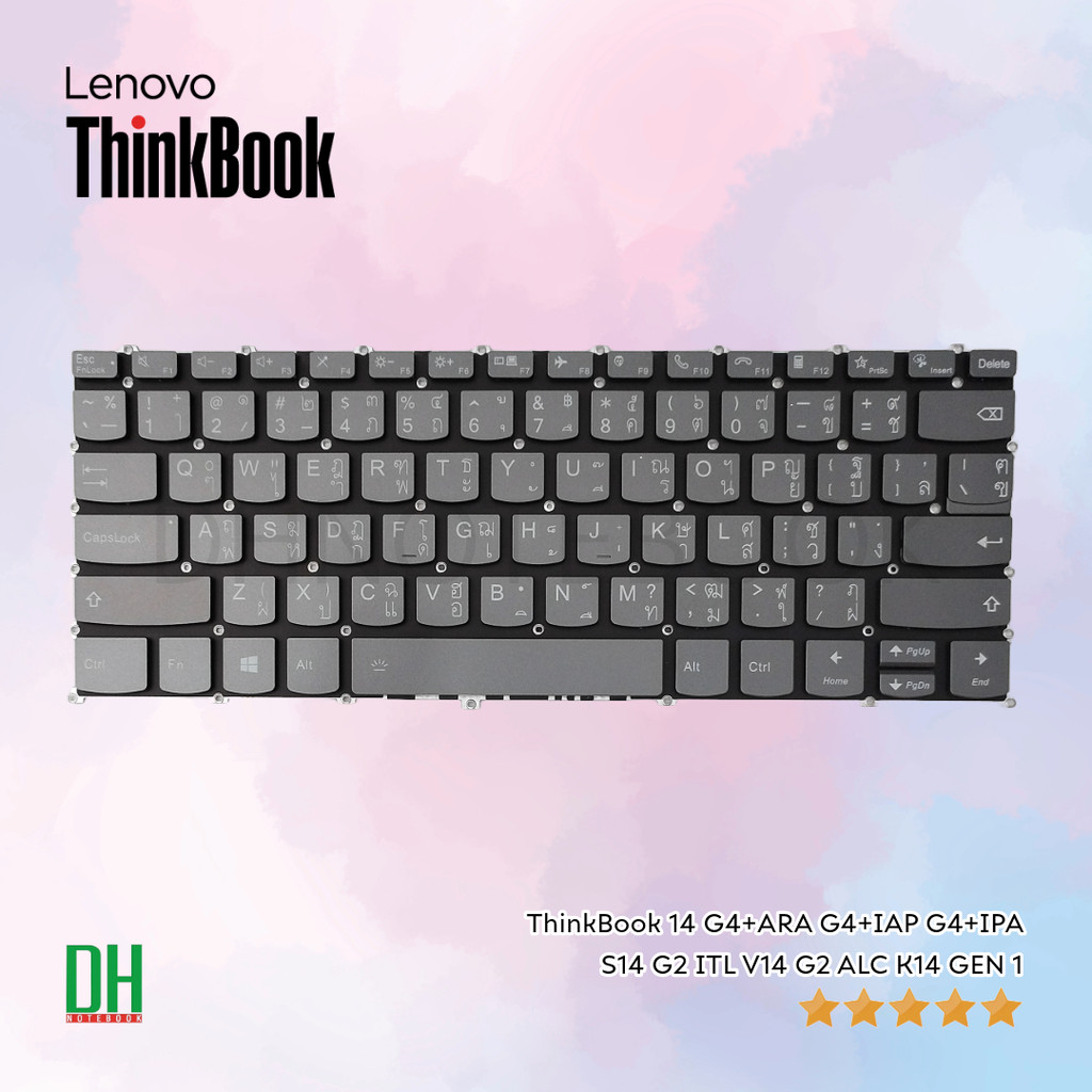 คีย์บอร์ด แป้นพิมพ์ โน๊ตบุ๊ค Lenovo ThinkBook 14 G4+ARA G4+IAP G4+IPA S14 G2 ITL V14 G2 ALC K14 ...