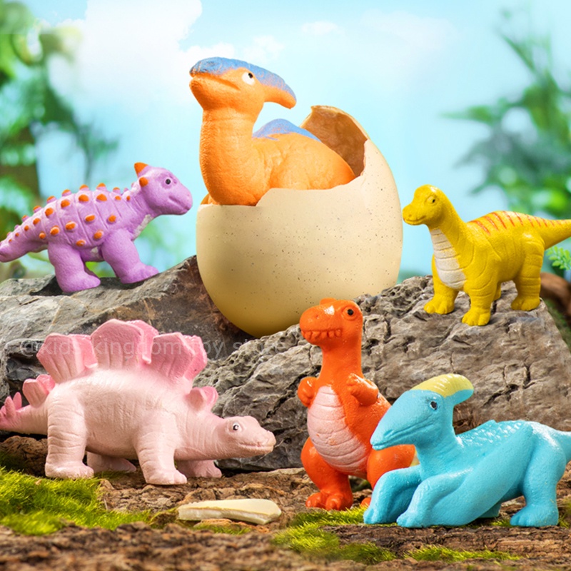 Large Dinosaur Hatching Egg Tyrannosaurus Triceratops Blind Box Magic Soaked Water Growing ...