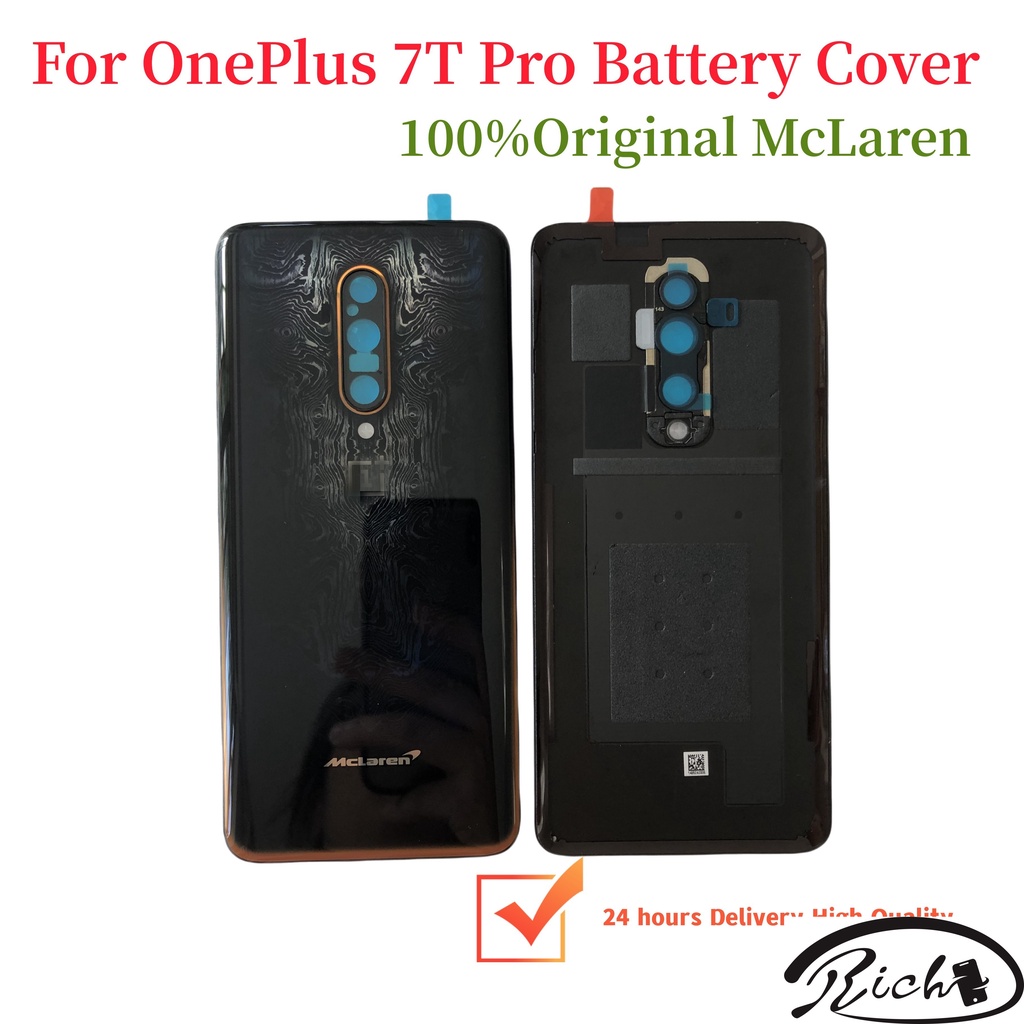 ใหม่ 100% ฝาครอบแบตเตอรี่ด้านหลัง พร้อมเลนส์กล้อง สําหรับ OnePlus 7T Pro McLaren 7Tpro | Shopee ...