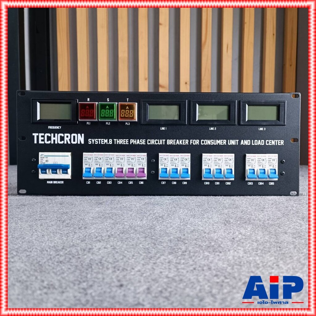 TECHCRON K3B / B9 ชุดโหลดไฟ 4U ชุดโหลด 3 เฟส ตู้โหลดจ่ายไฟ ชุดโหลดจ่ายไฟ ปลั๊กโหลด3เฟส เพาเวอร์ ...